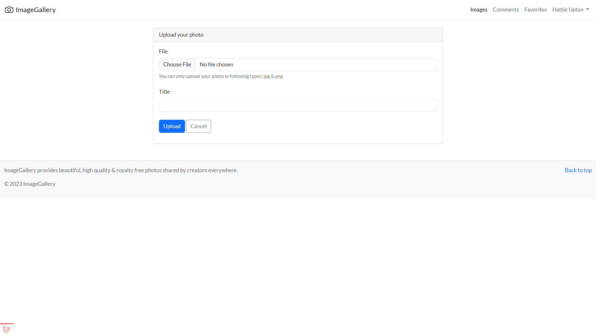 GitHub - elvan/image-gallery-app-laravel: 🌐 Laravel 9, Bootstrap CSS, MVC