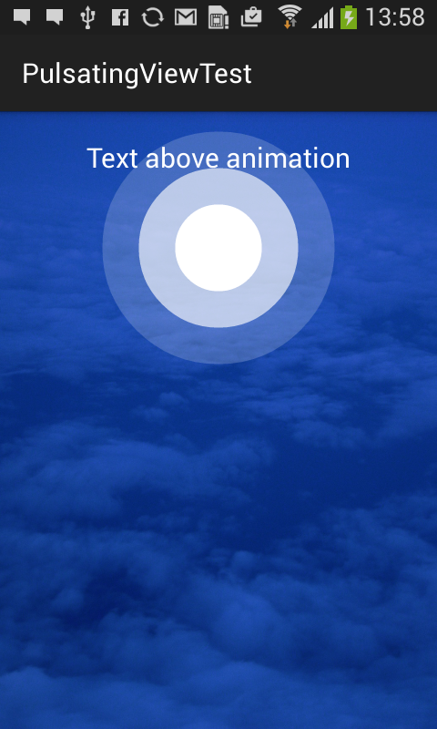 GitHub - emidander/PulsatingView: A pulsating view for Android