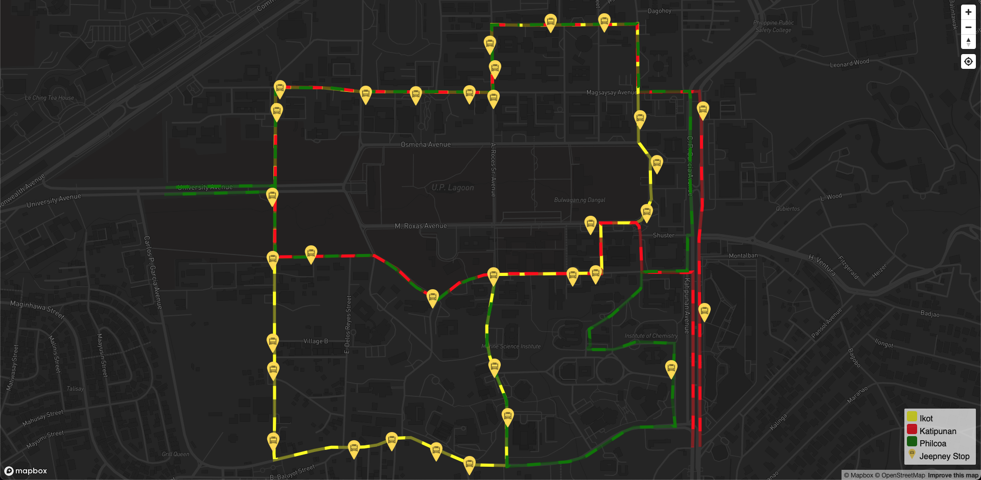 UP Diliman Jeepney Routes