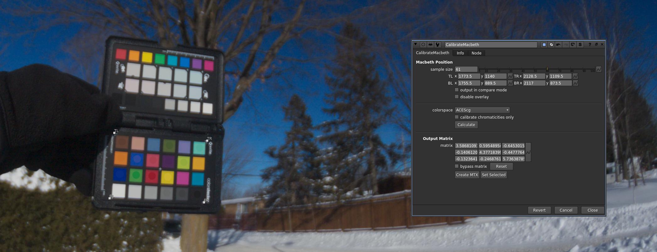 Calibrate Macbeth: a Nuke tool to calibrate an image containing a ...