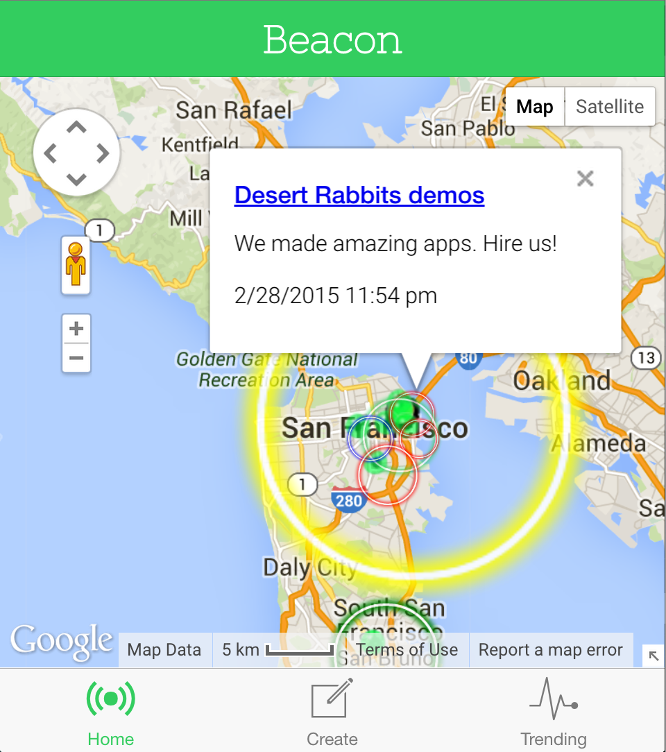 GitHub - gsccheng/Beacon: Visualization of popular events around you