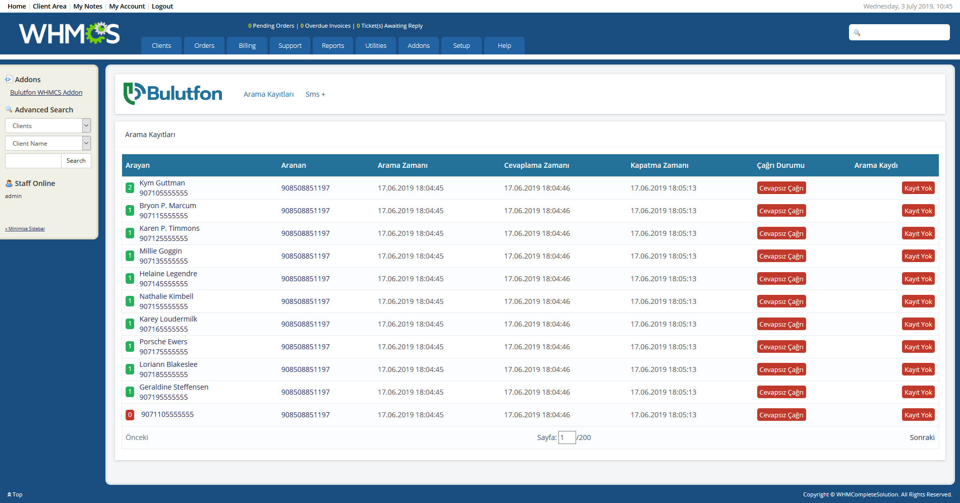 GitHub - bulutfon/bulutfon-whmcs: Resmi olmayan Bulutfon Whmcs eklentisi