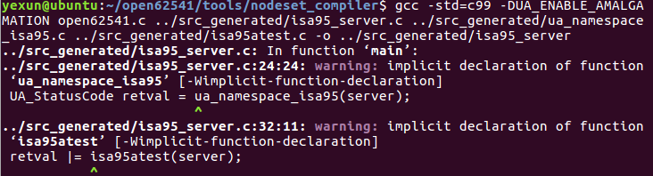 Problem on using nodeset-compiler with ISA-95 nodeset · Issue #4328 · open62541/open62541 · GitHub