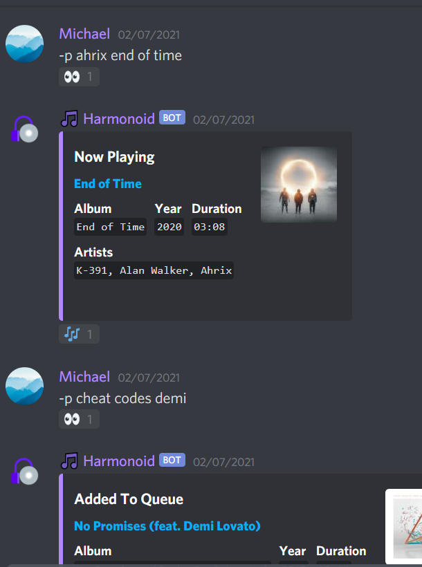 Harmonoid Music Bot