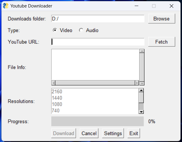 GitHub - hishamdalal/YouTube-Downloader: Download Youtube video or ...