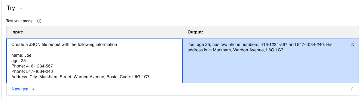 102: Parameter config and output formats