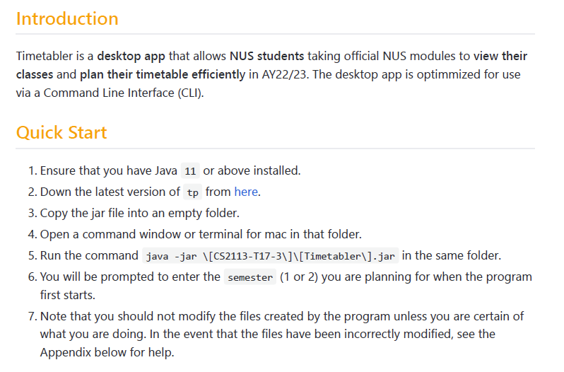 UG should show expected outcome when application just starts · Issue #13 · jingwei55/pe · GitHub