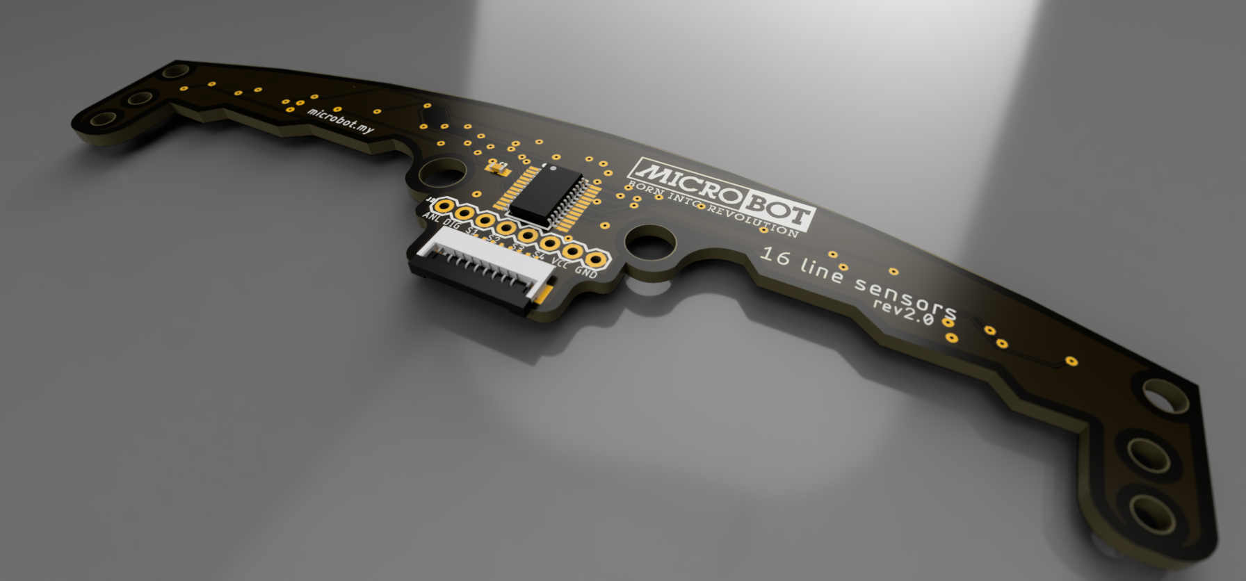GitHub - julkifli/16linesensors: 16 Line sensor using MUX for line ...
