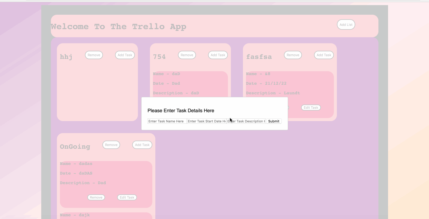 GitHub - kaur01/trello-look-alike: Trello Like App