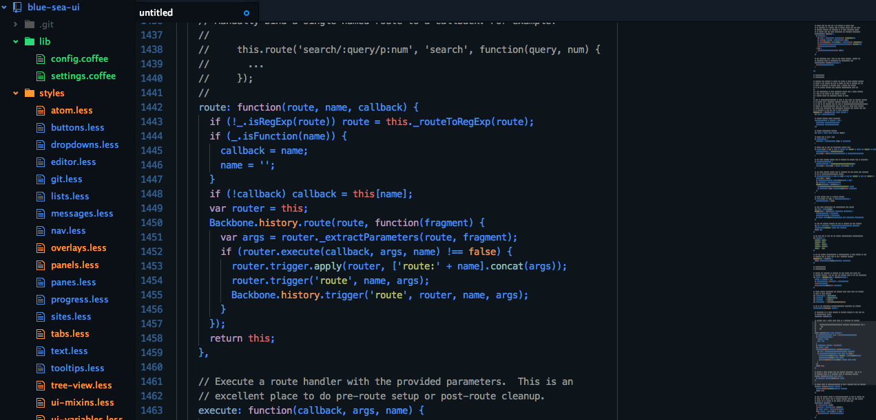 GitHub - keeev/blue-sea-ui: Blue Sea UI Theme for Atom