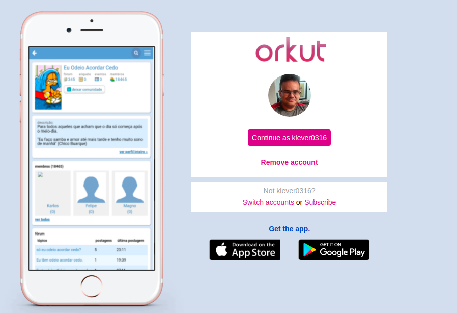 GitHub - klever0316/OrkutGram: Projeto DIO - Login do Orkut com layout ...