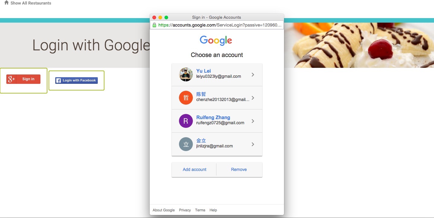 Github Leiyudongyuweb Apps Of Restaurants And Menus Using Flask Udacity Restfull Web Application