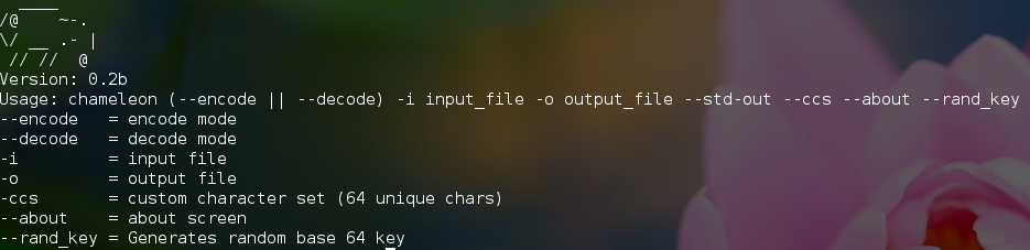 GitHub - lillypad/chameleon: Multithreaded base 64 encoder and decoder ...