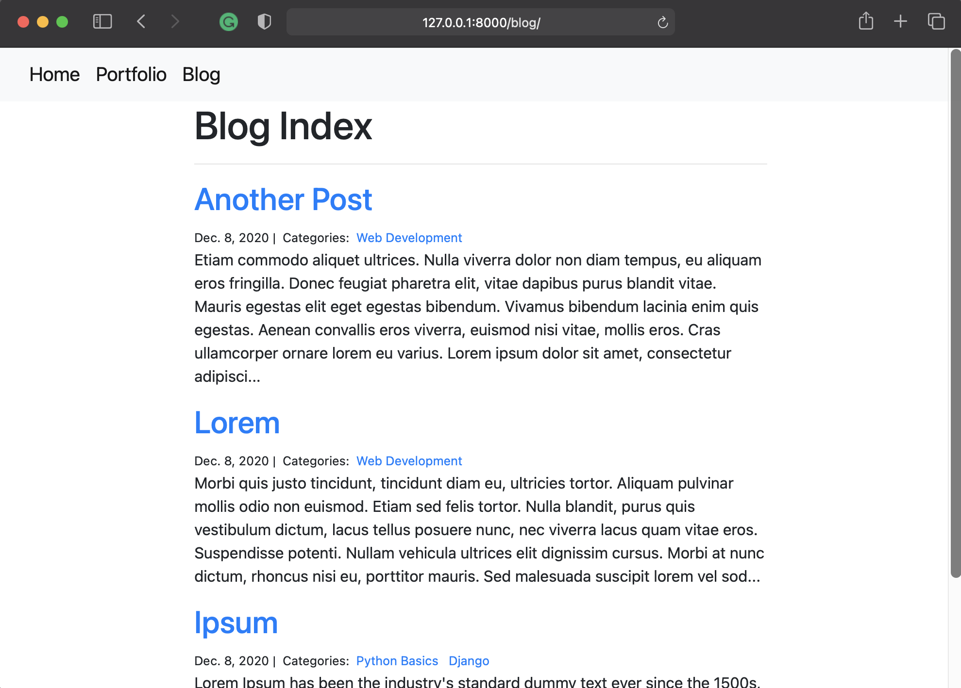 GitHub - luxmafra/django-portfolio: Building a portfolio website with ...