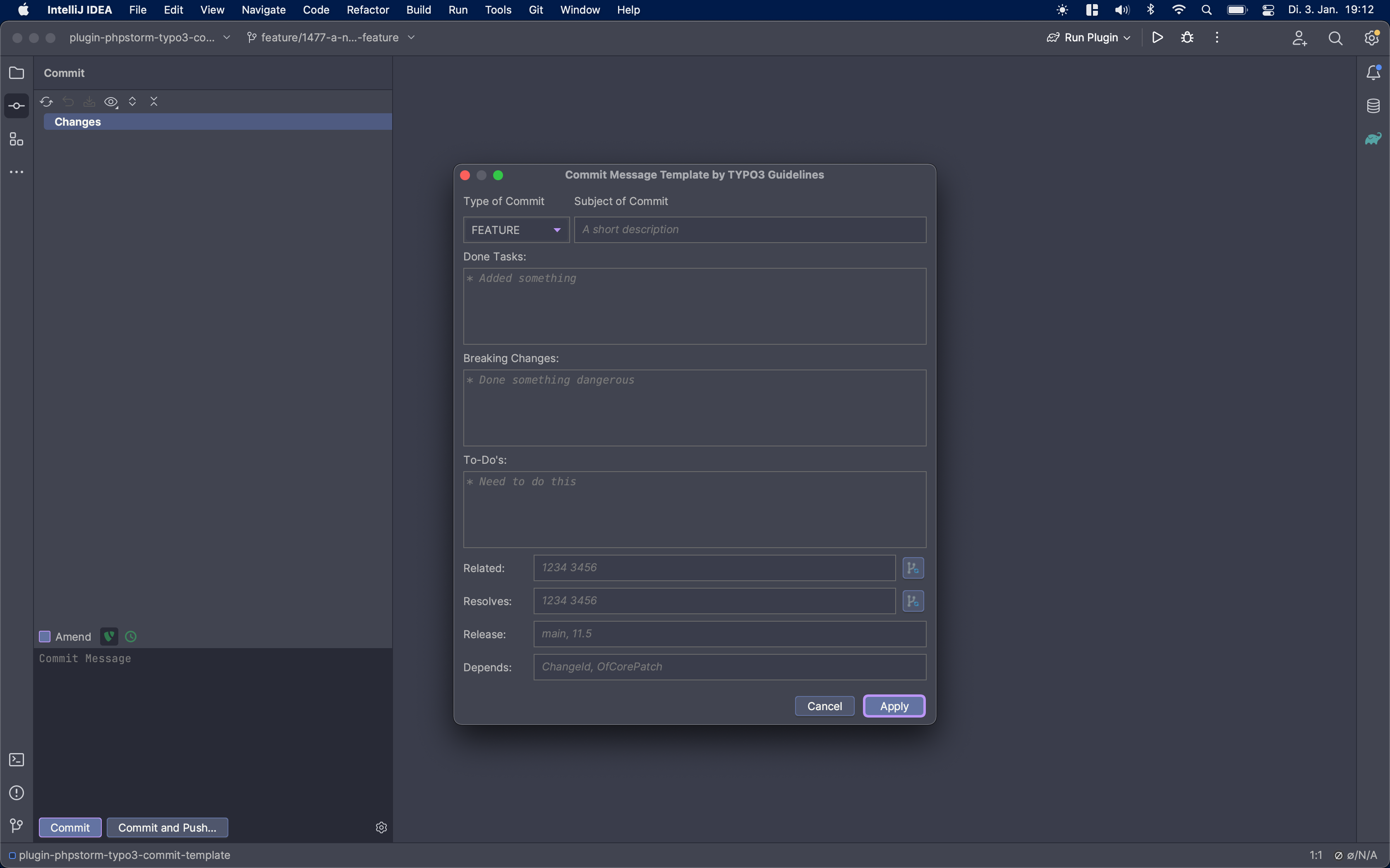 GitHub - mai-space/plugin-phpstorm-typo3-commit-template: 🧩 PHPStorm TYPO3 Commit Template