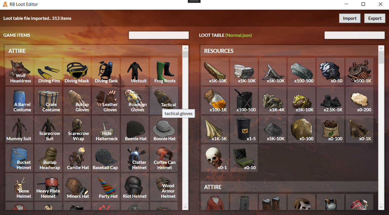 GitHub - mbedda/RustRBLootEditor