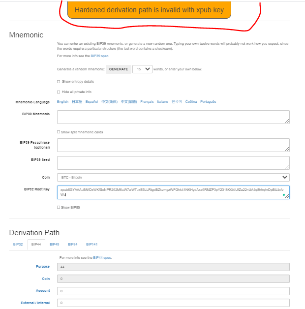 Attempt To Generate Watch Only Wallets Fails · Issue 15 · Talonlabpython Hdwallet · Github