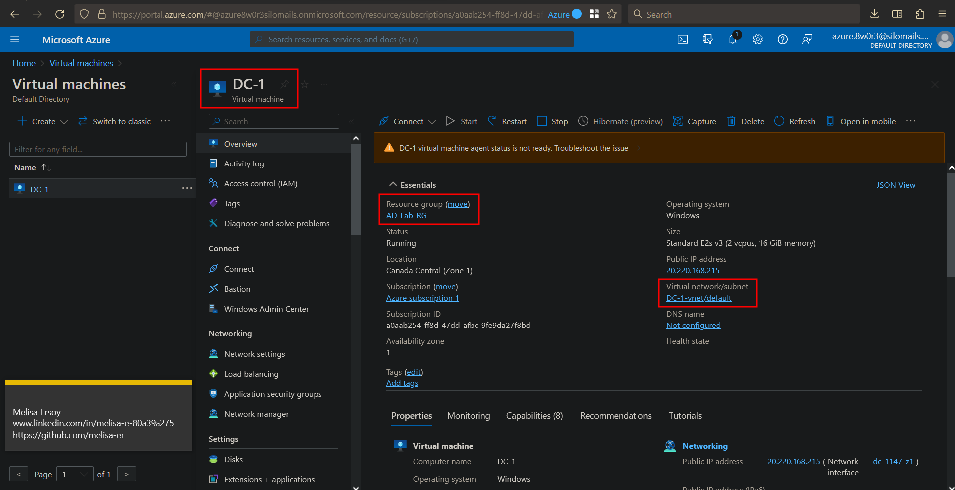 GitHub - melisaaaaaaaaa-er/Set-up-VMs-and-Test-Connectivity