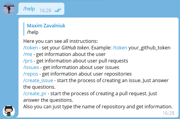 GitHub - Leo-memlon/github-helper: Telegram bot to manage your GitHub ...