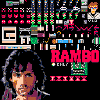 GitHub - movAX13h/Rambo-Prison-Break-pico8: Rambo Prison Break - pico8 game