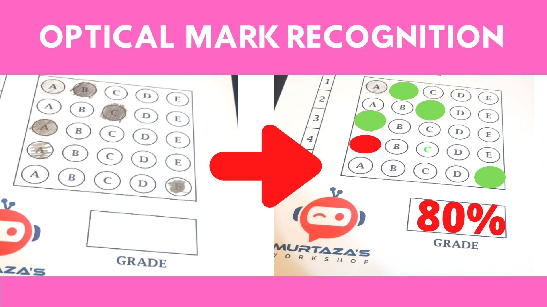 Optical Mark Recognition Opencv