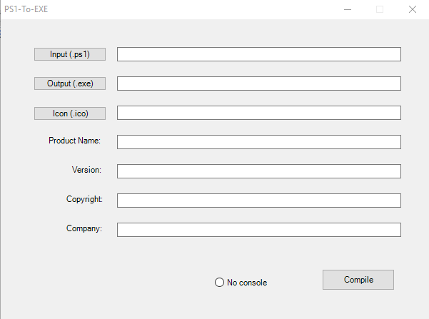 GitHub - mytreiel/GUI-For-PS2EXE: GUI for PS2EXE with ps2exe function ...