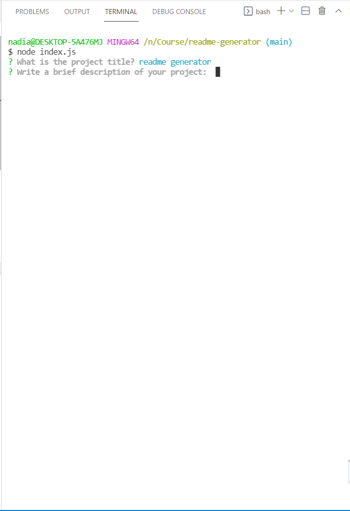 GitHub - nadiamansuri21/readme-generator