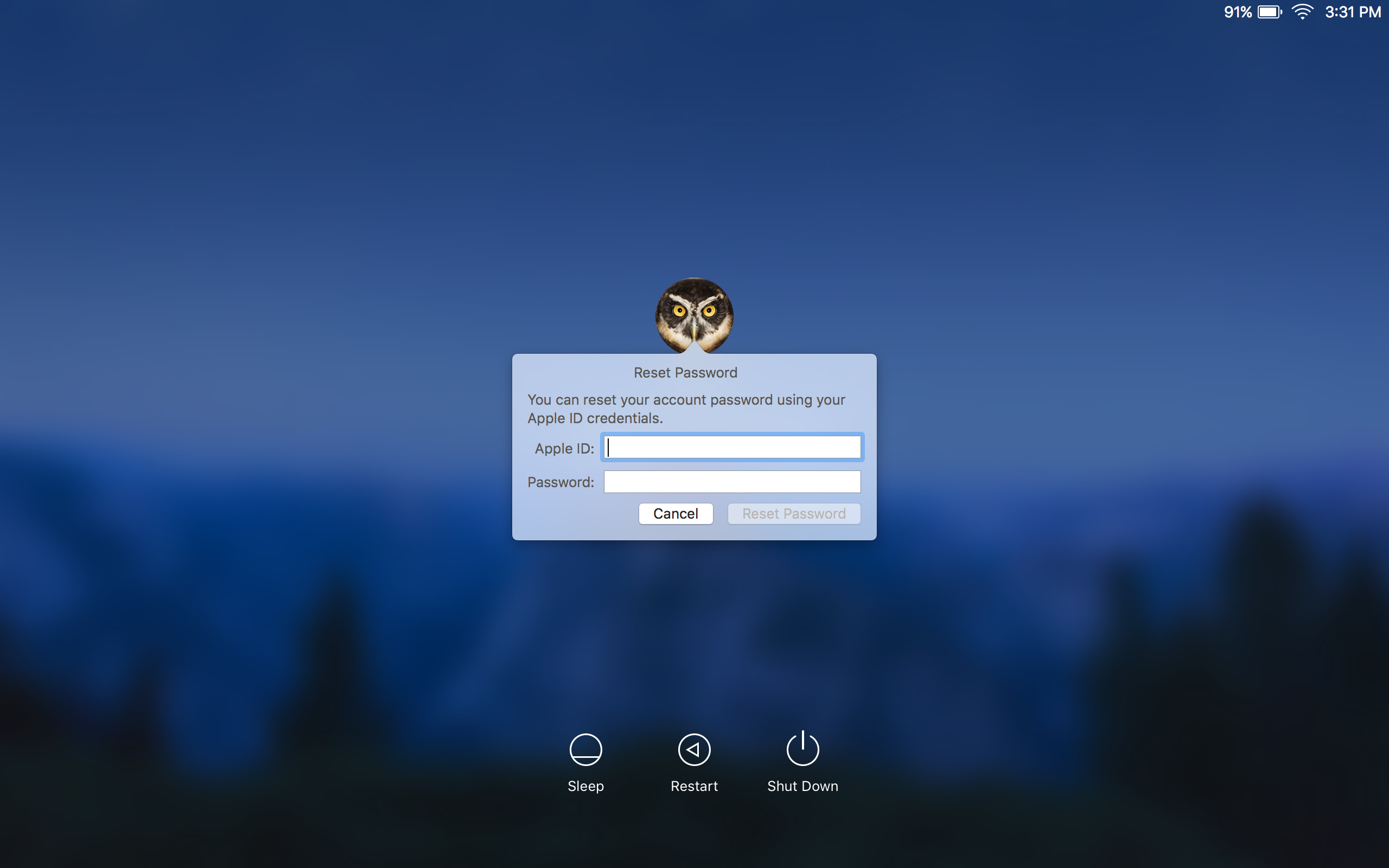 NayZarAung Reset Mac LogIn Password