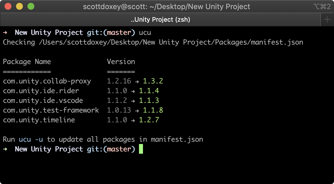 Unity check updates Npm Unity check updates Npm