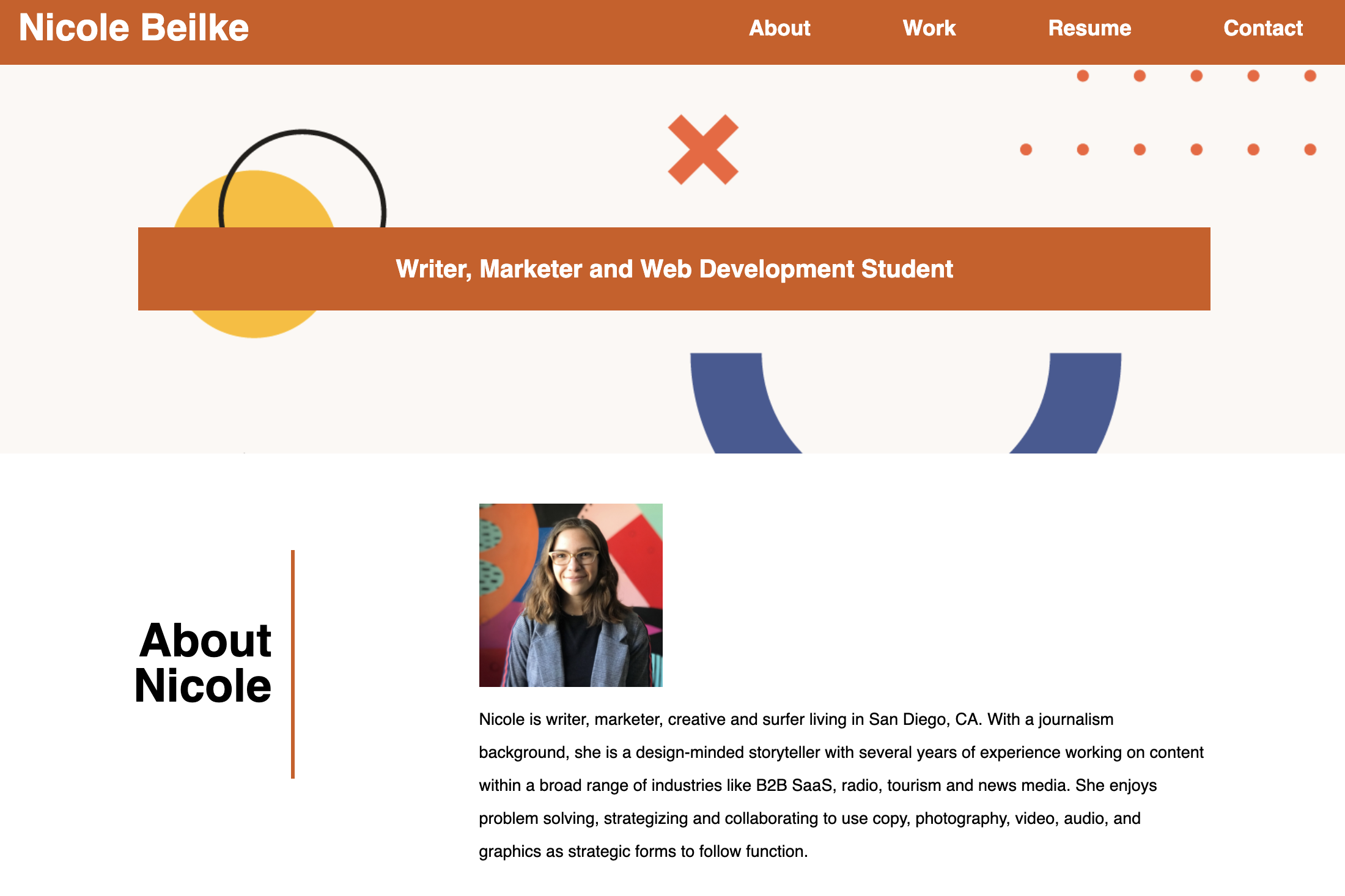 GitHub - nmbeilke/Basic-Portfolio: HTML and CSS website project
