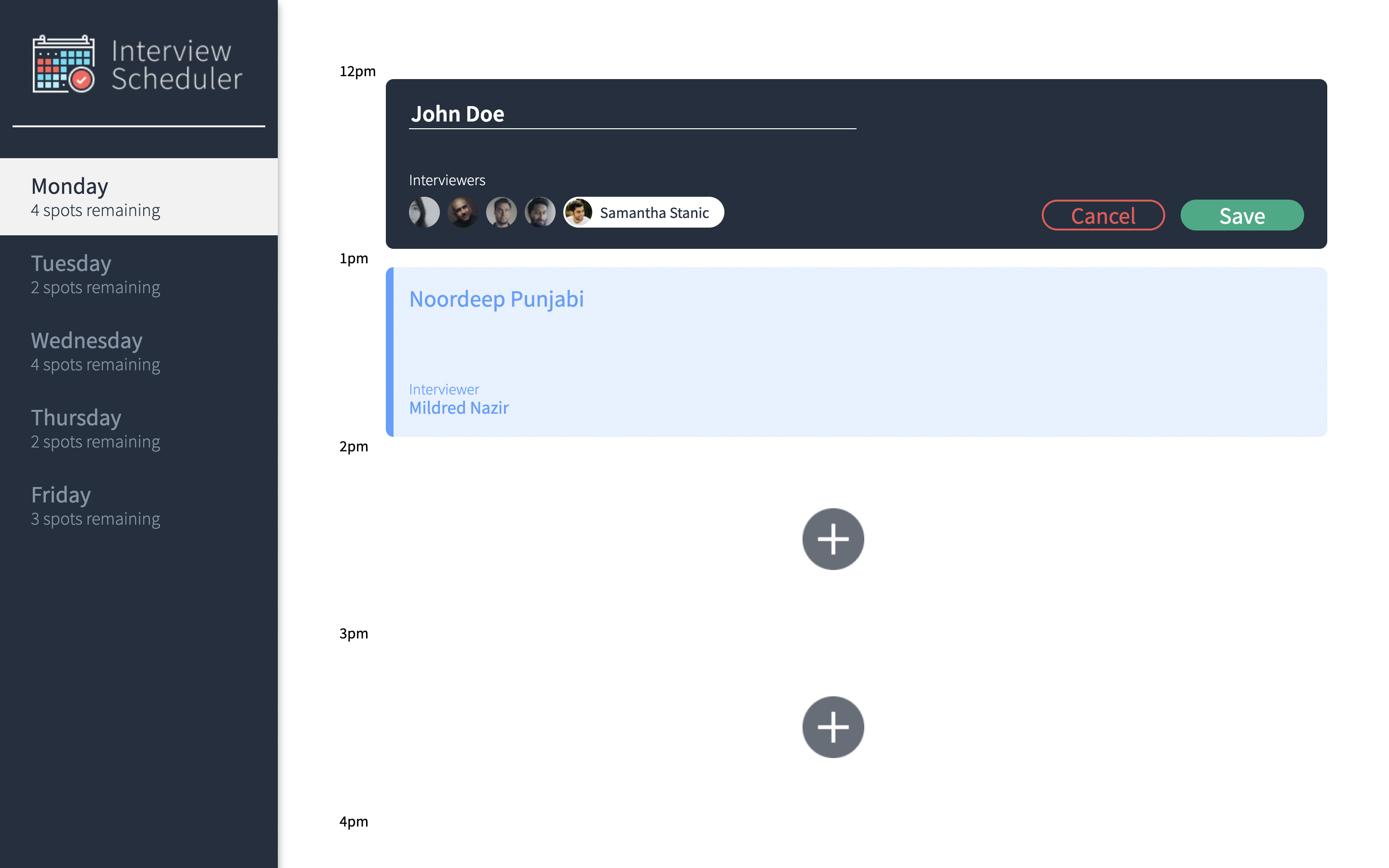 GitHub - noordeep-p/interview-scheduler: Interview Scheduler is a React ...