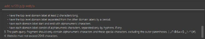 Hard to understand techincal jargon for website constraints (add command) · Issue #1166 · nus ...