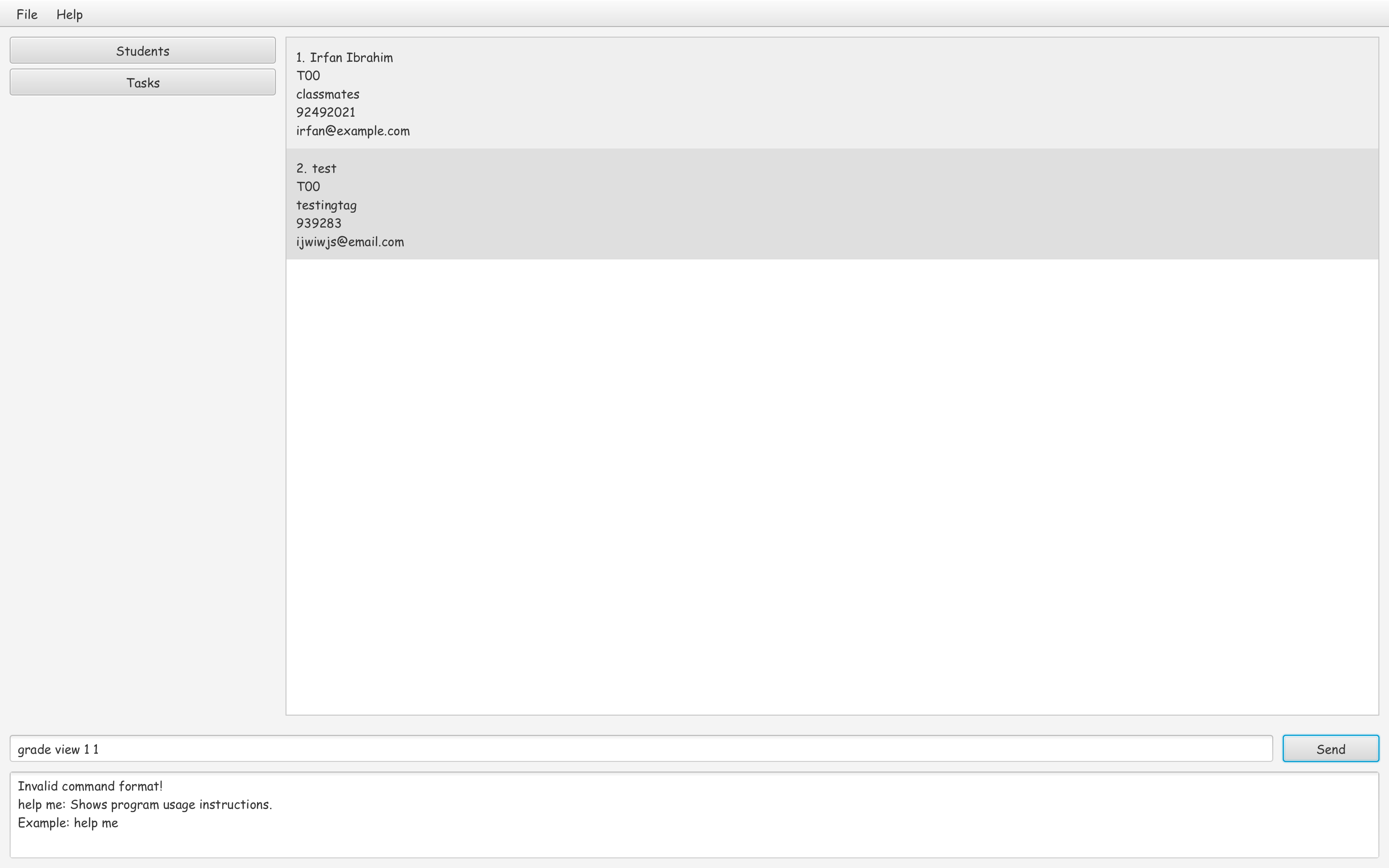 Possible application crash when running grade view 1 1 · Issue #3212 · nus-cs2103-AY2223S1/pe ...