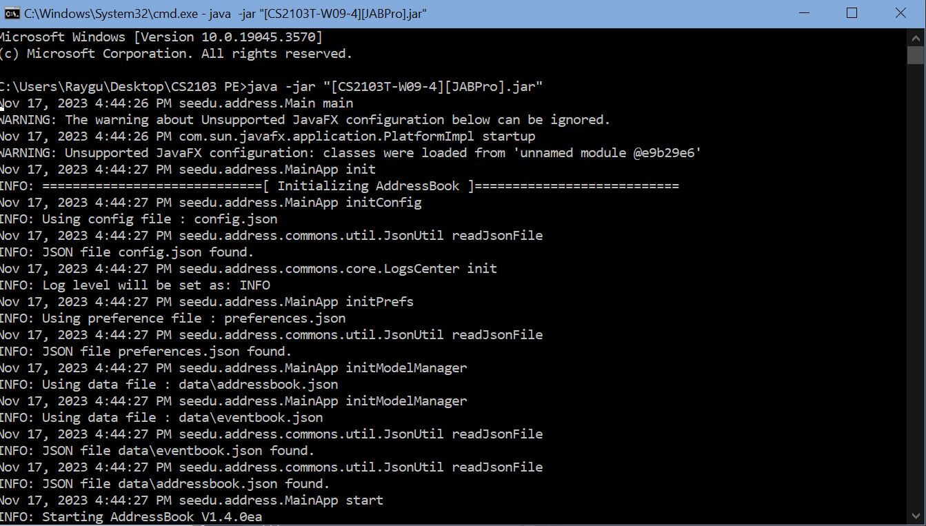 Reference to AB3 present in Command Terminal · Issue #3637 · nus-cs2103-AY2324S1/pe-dev-response ...