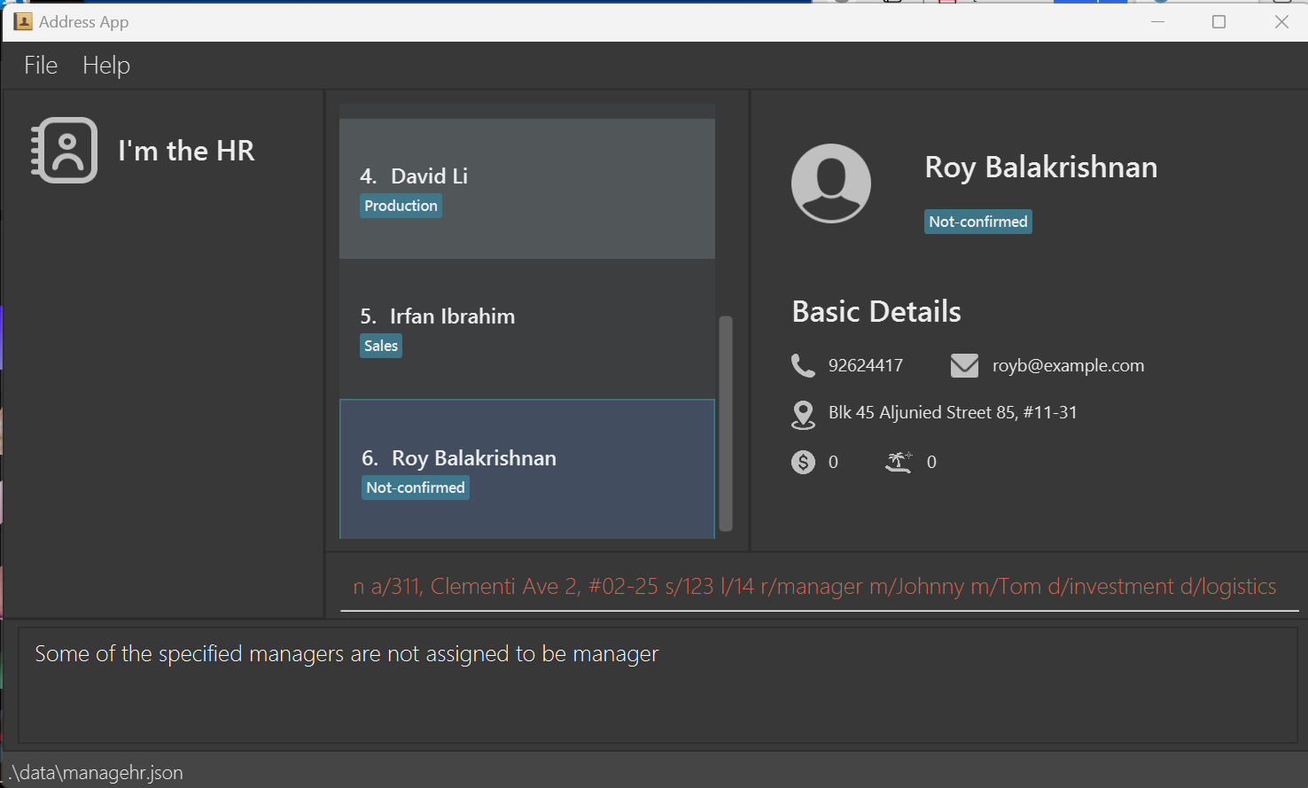 Add Command Error Message and Add Command Example not working · Issue #3732 · nus-cs2103 ...