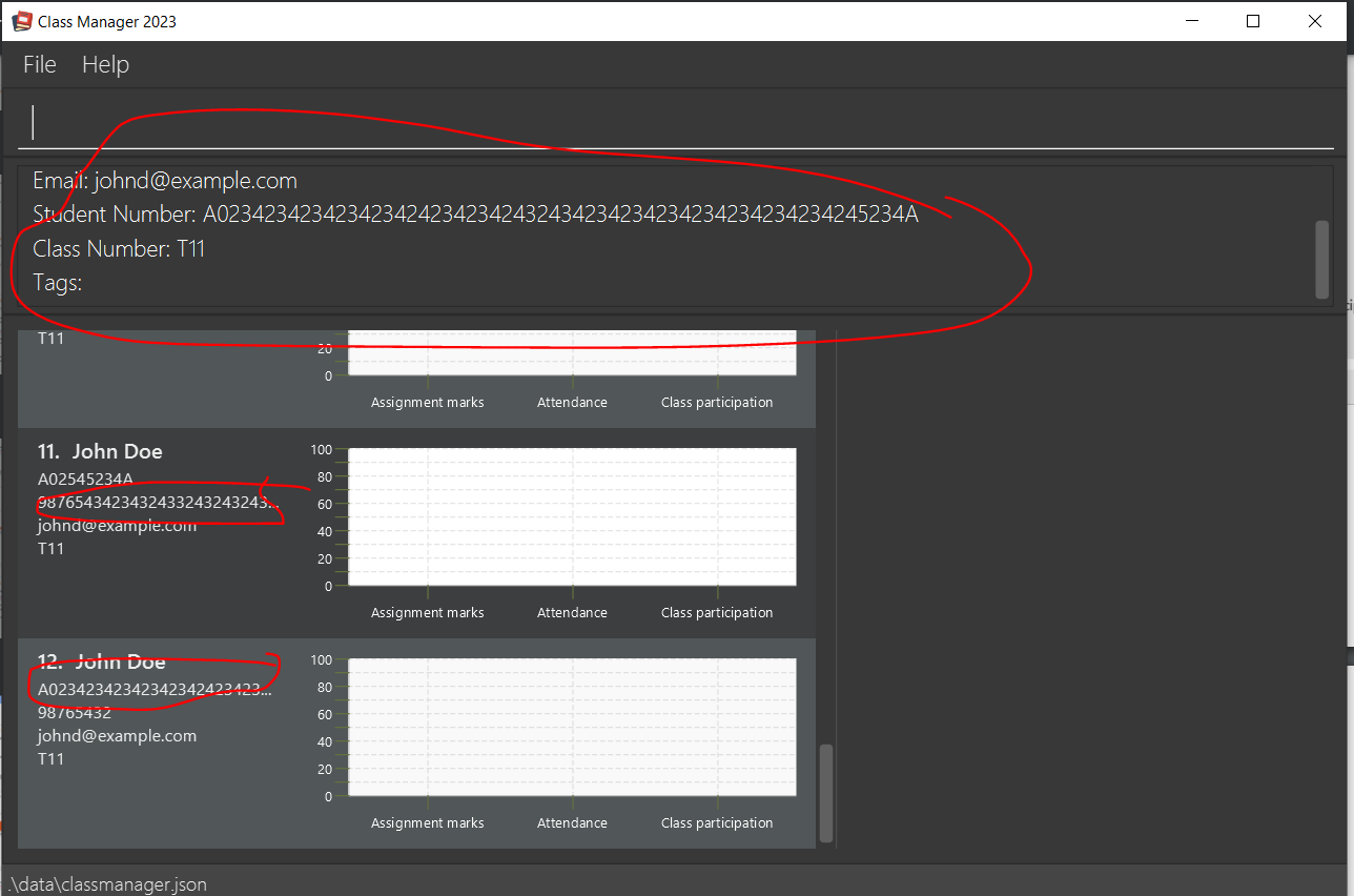 Extremely long inputs are truncated · Issue #1632 · nus-cs2103-AY2324S1/pe-dev-response · GitHub