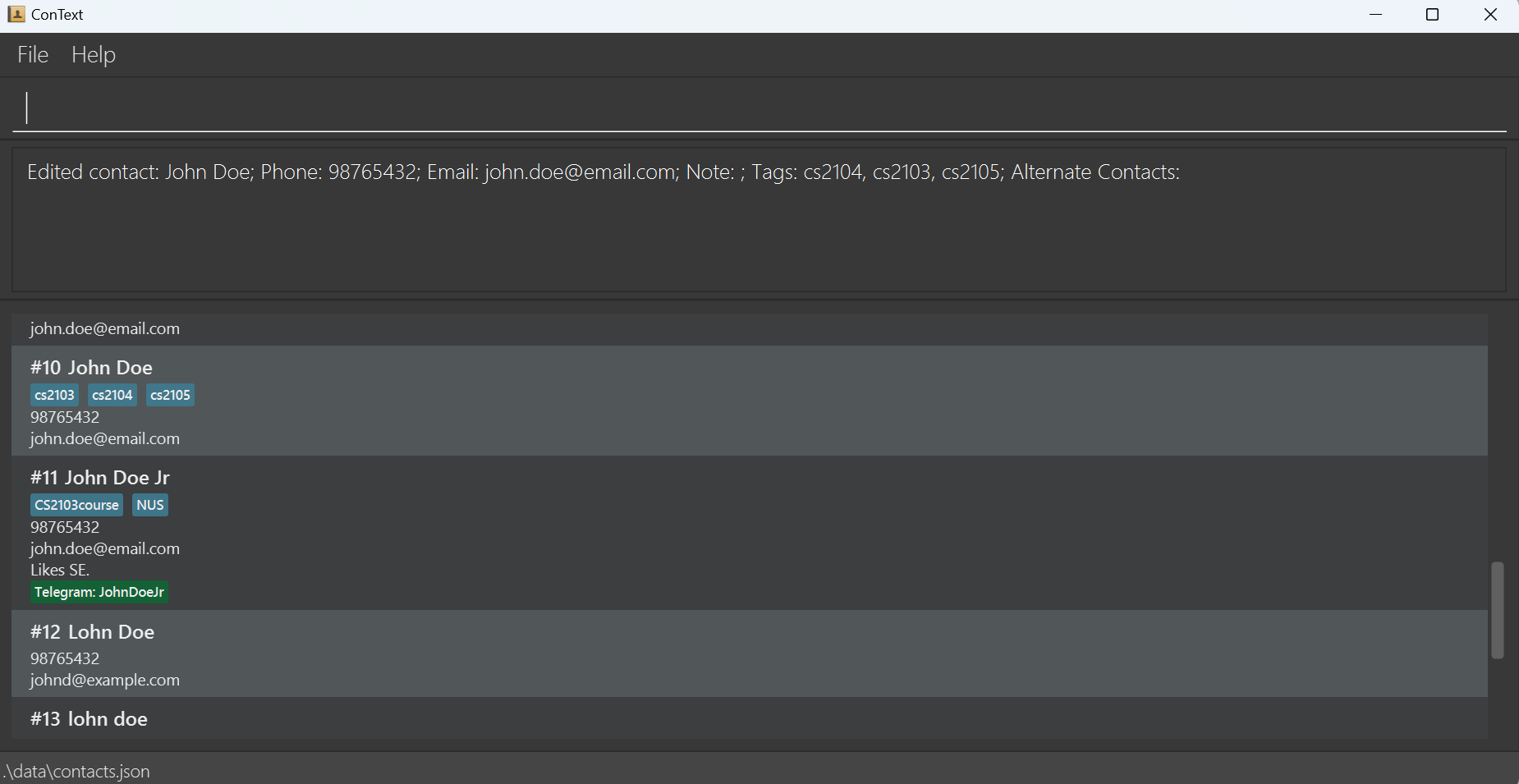 Inconvenience for editing tags · Issue #208 · nus-cs2103-AY2324S1/pe-dev-response · GitHub