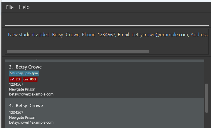 Add command allows for duplicate students with extra white spaces in their name · Issue #5506 ...
