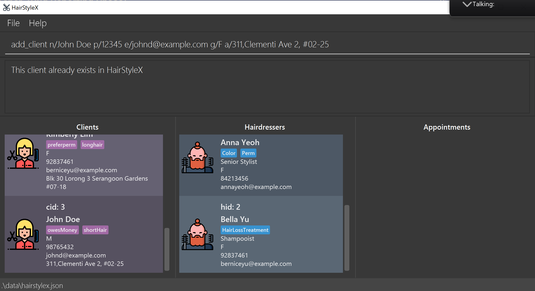 Unable To Add A Client With The Same Name · Issue 3857 · Nus Cs2103 Ay2021s1pe Dev Response