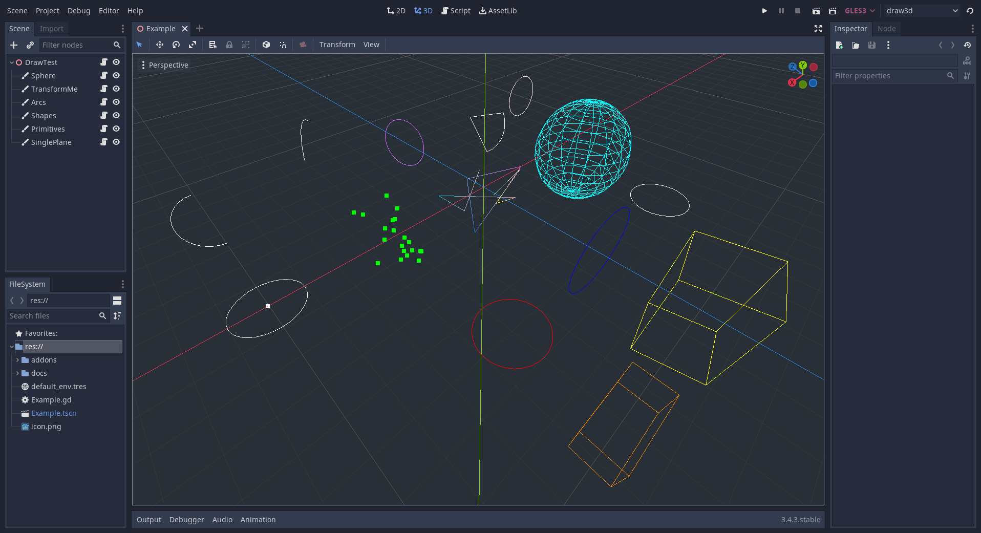 Draw3D Godot Asset Library