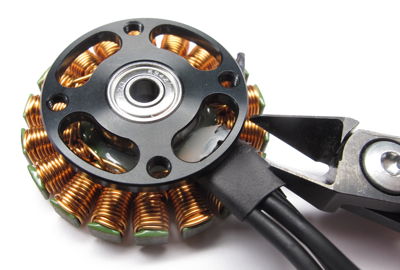 *Stator with original phase wires*