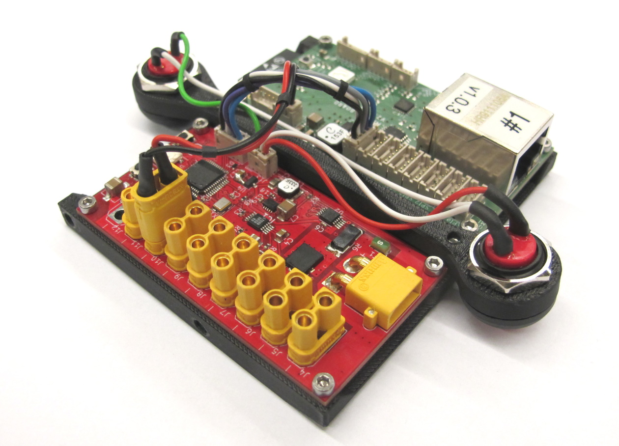 *Power Board, Master Board and Switches on Mounting plate - weight: 67g*