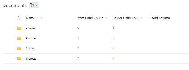 Column Samples - List Formatting Samples