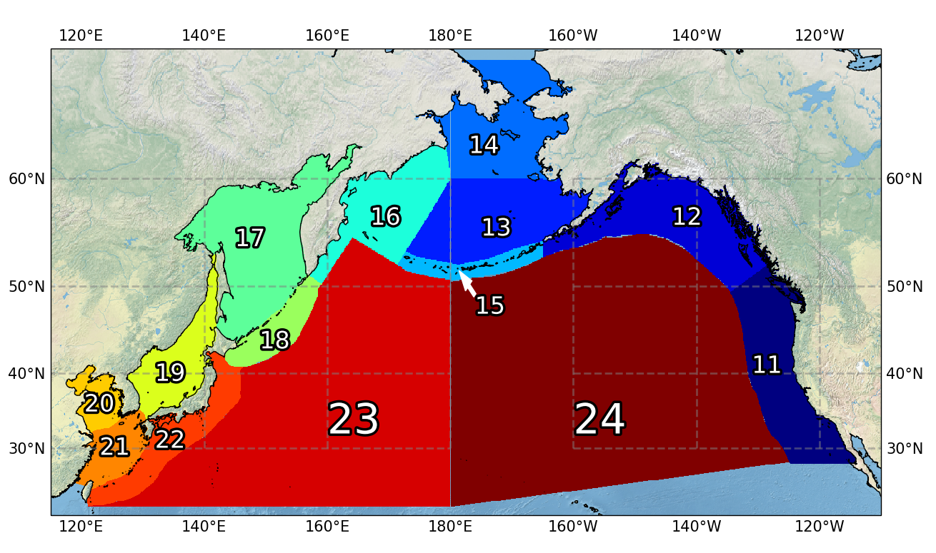 North Pacific LME Regions