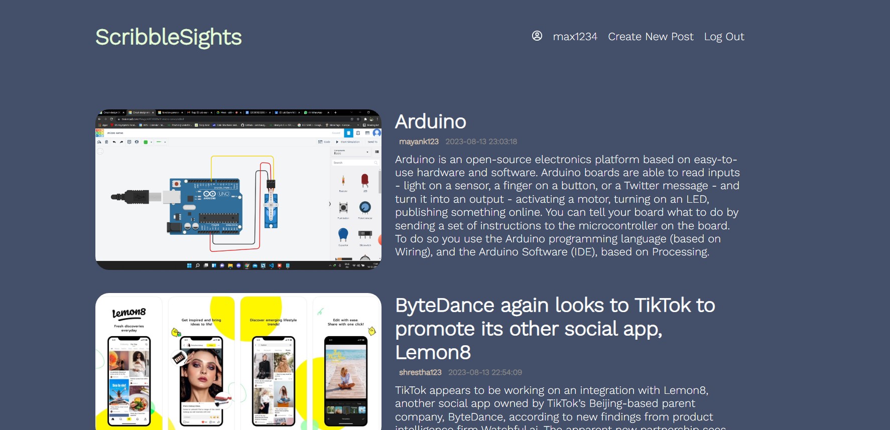 GitHub - rajmayank93/ScribbleSights_Blog_webapp