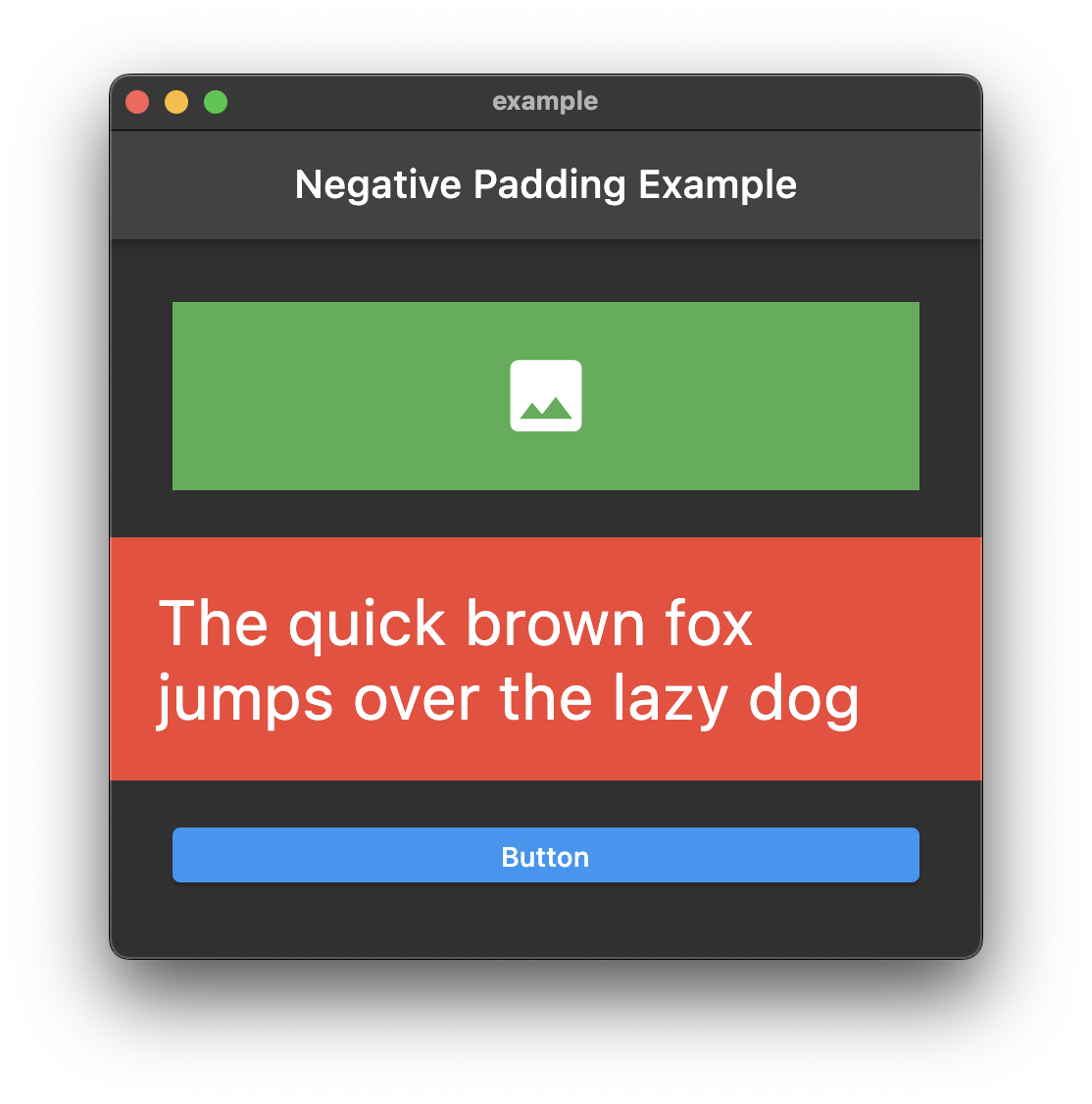A Flutter Widget That Oversizes Its Child By The Given Padding