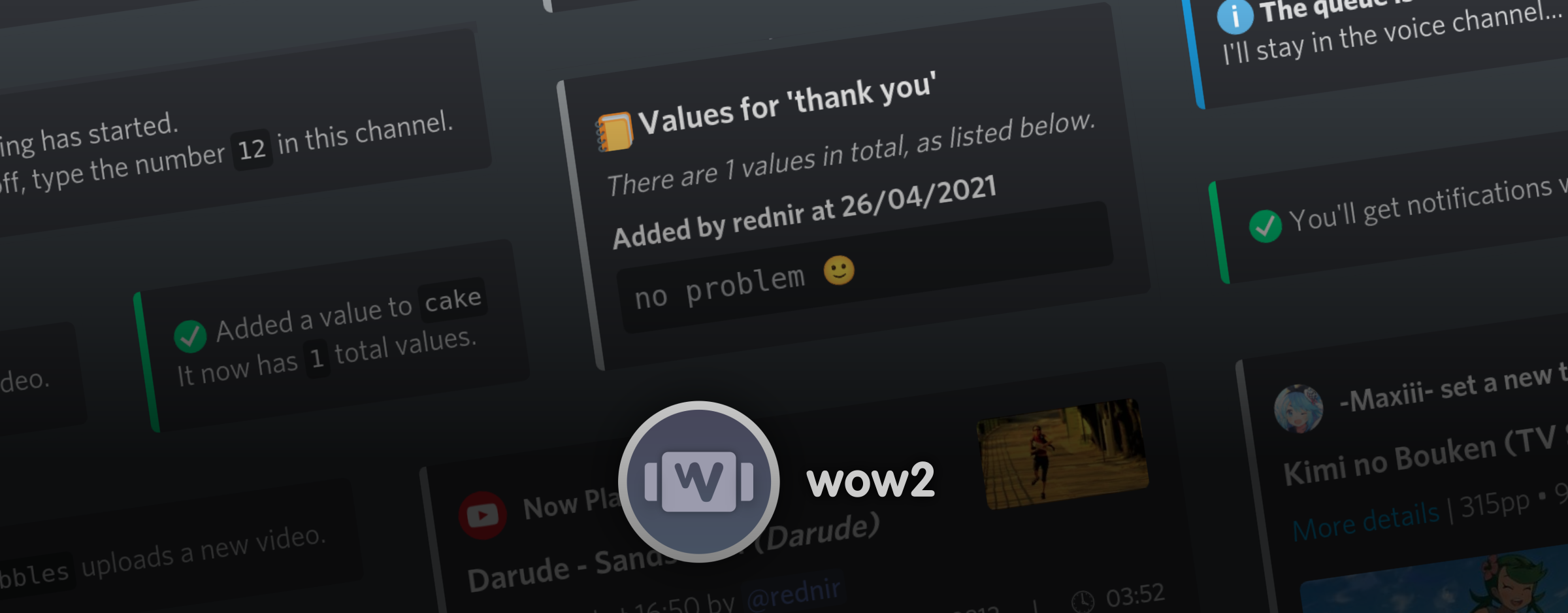 wow2 | Discord Bots | Top.gg