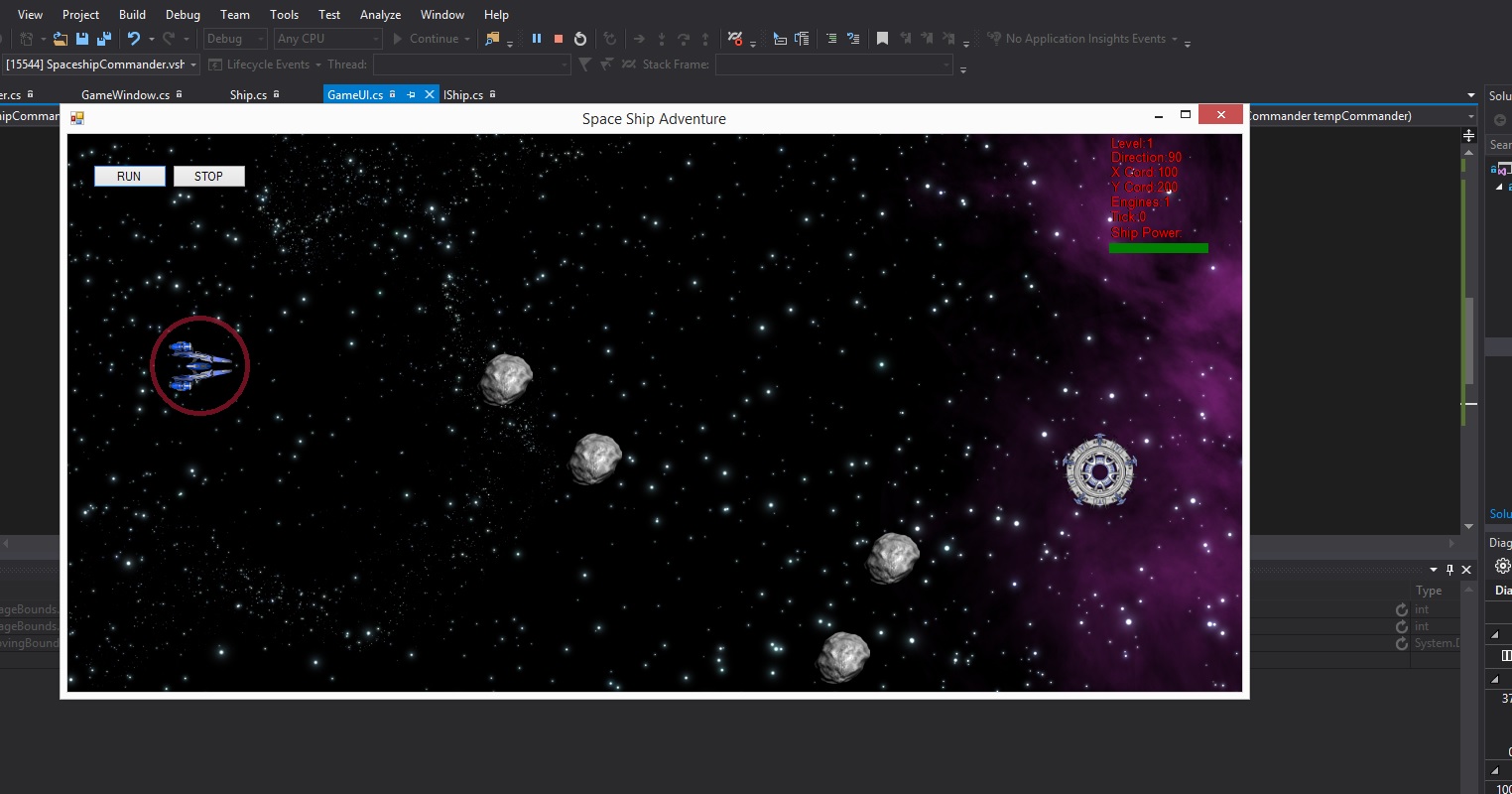 GitHub - rkenning/SpaceshipCommander: GDI Code Lesson Game with a space ...