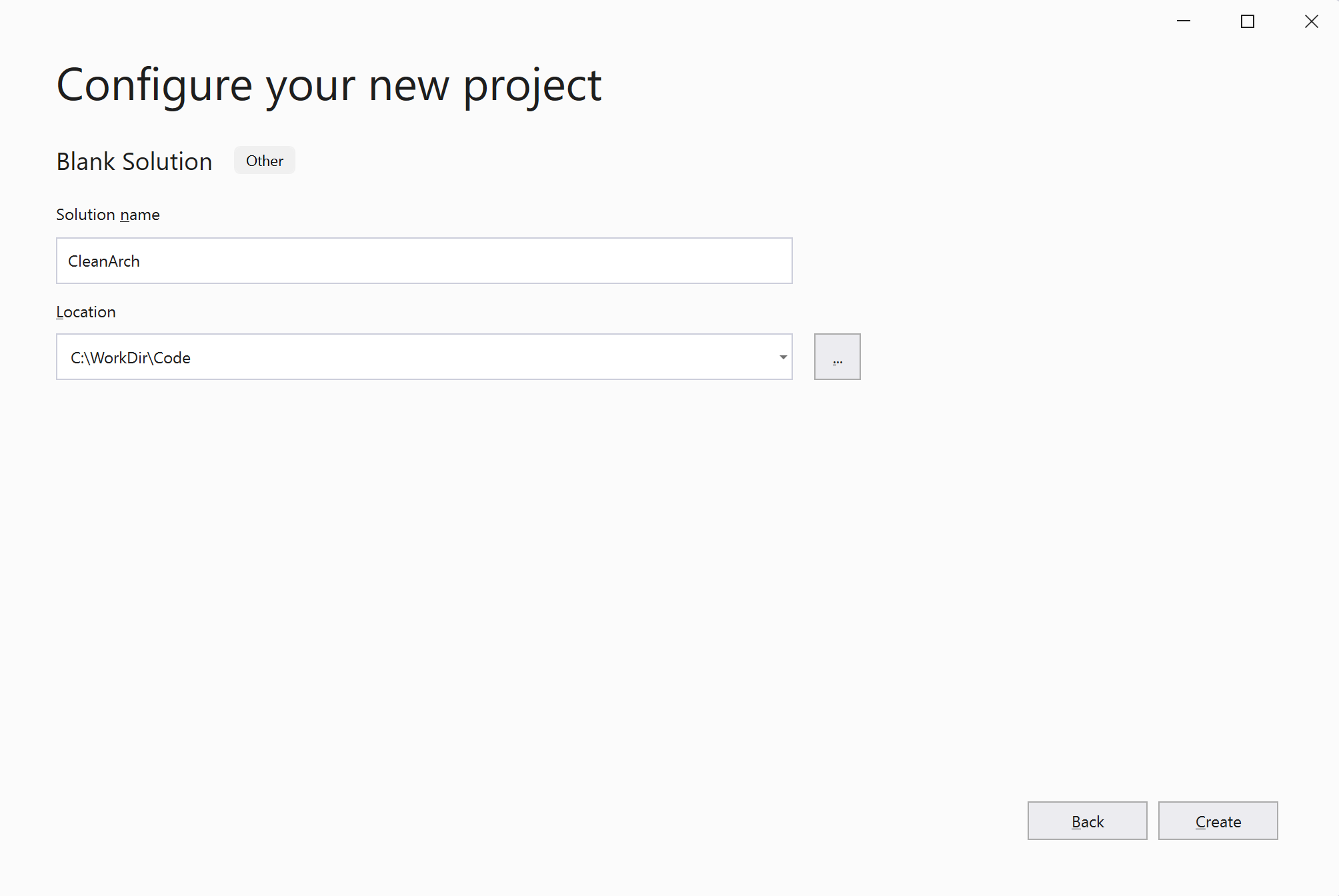 set up core layer under the solution create a new