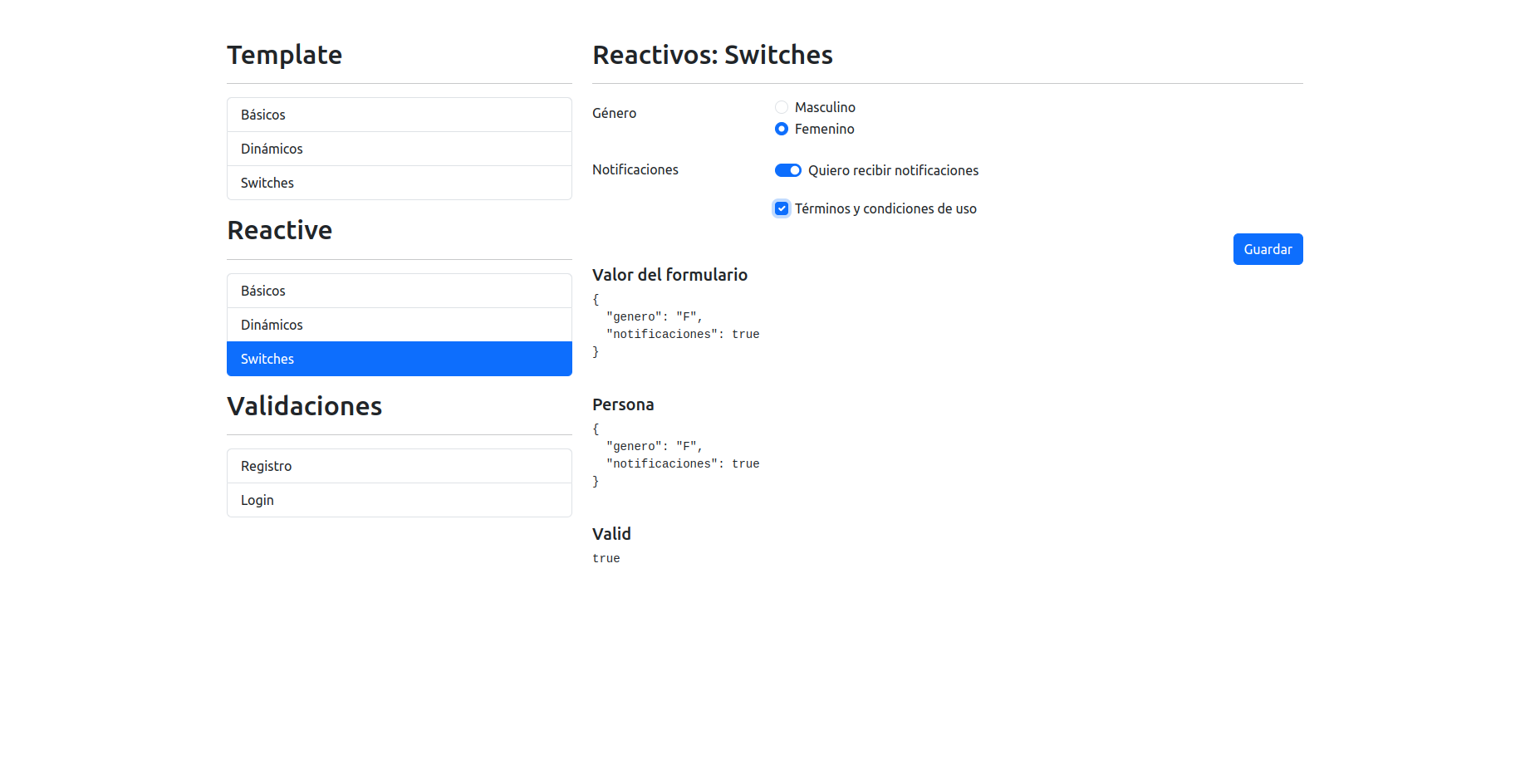 GitHub - sgcm14/formularios-app: App para practicar el manejo de Forms ...